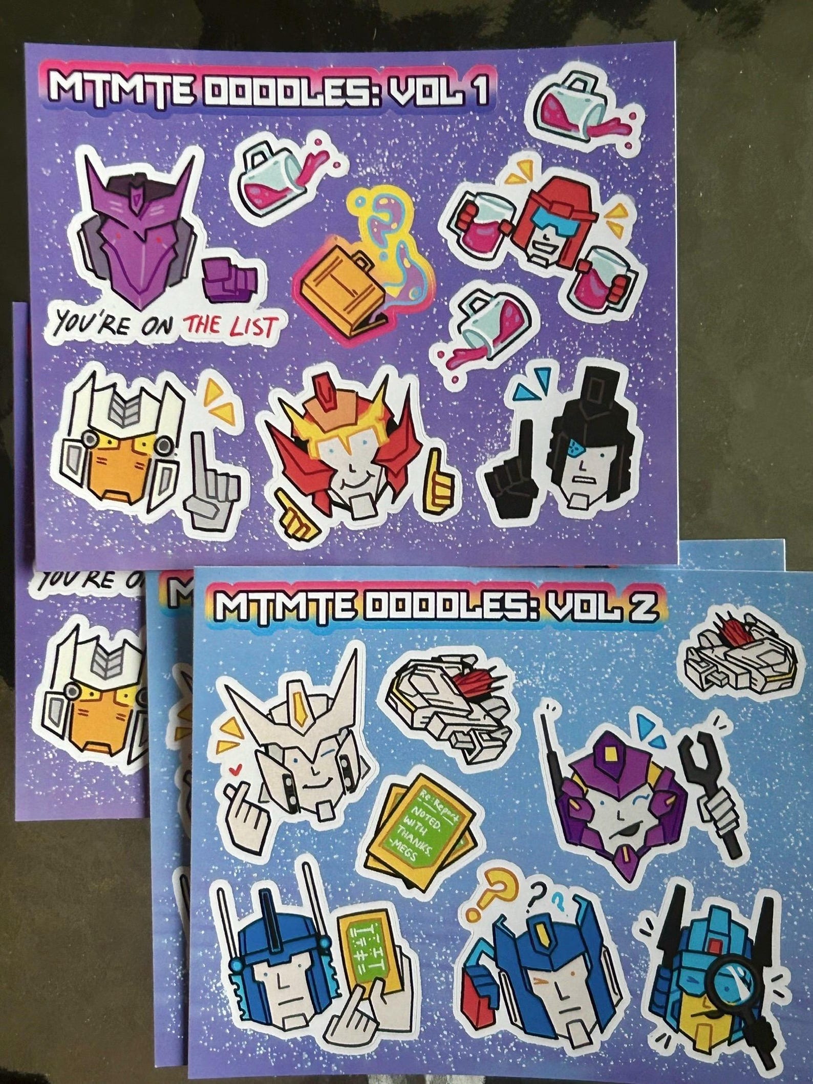 TRANSFORMERS MTMTE Doodle Sticker Sheets - Etsy