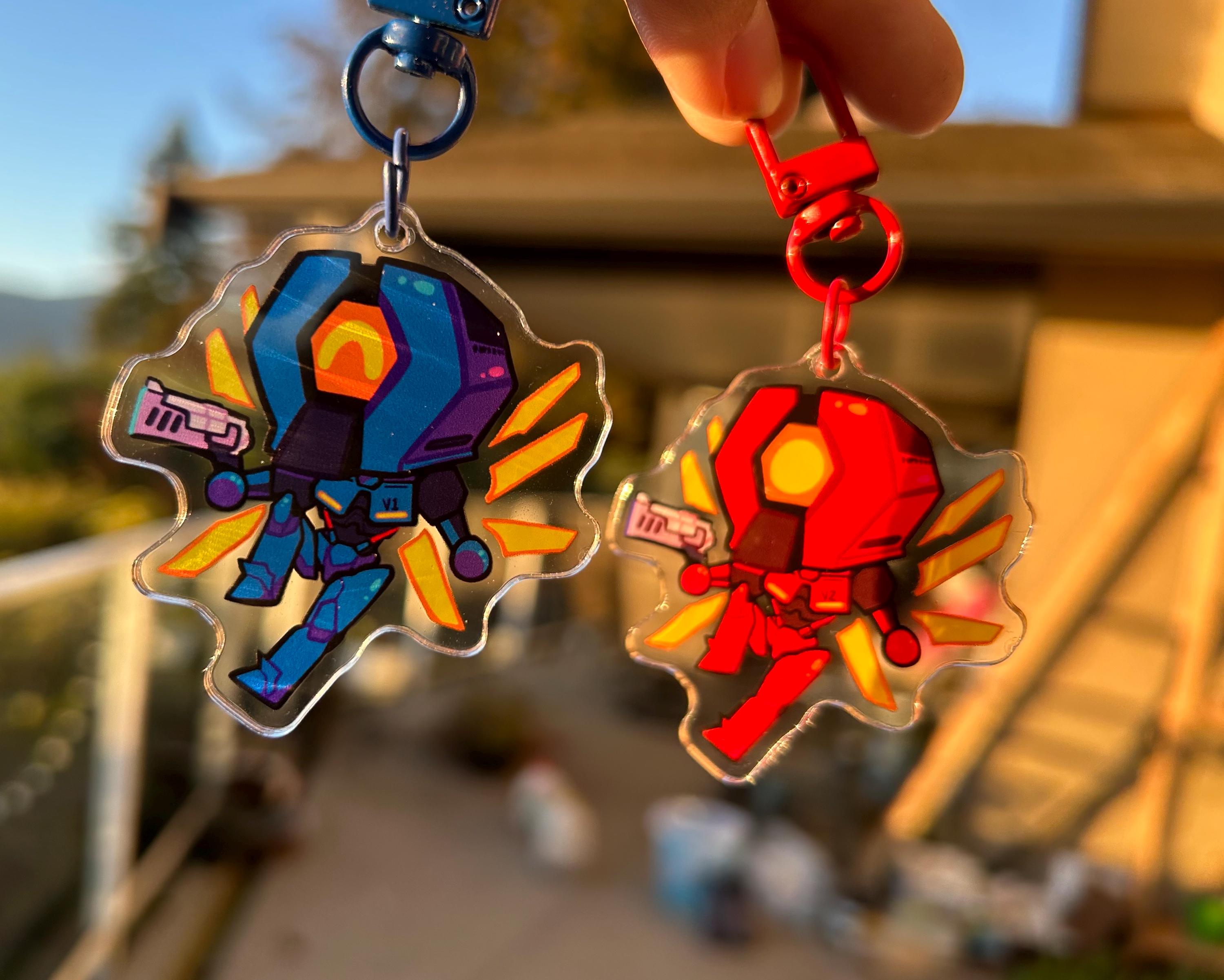 ULTRAKILL V1 + V2 Mini Keychain Charms - Etsy