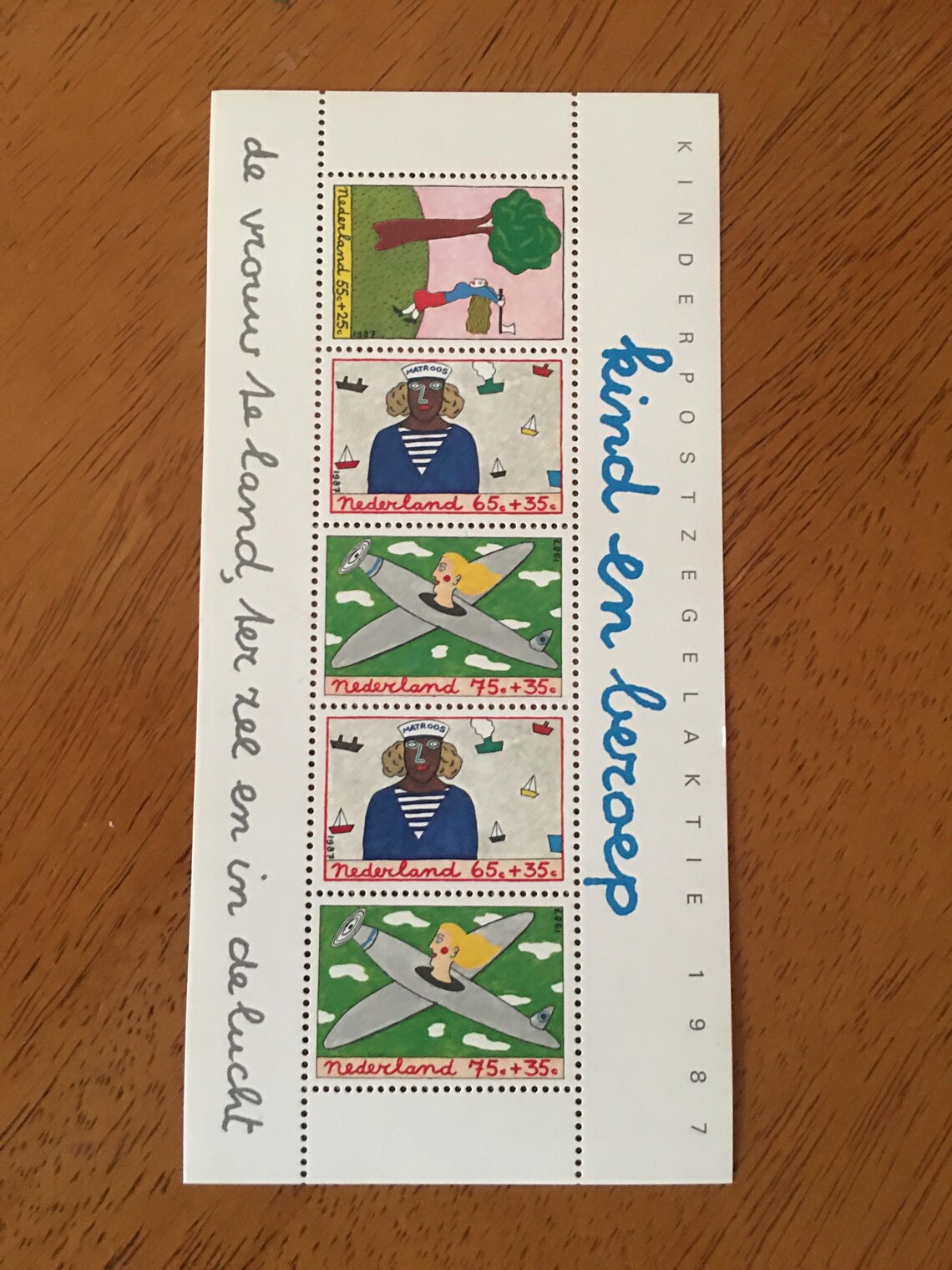 Antique Stamp Collection - 1987 Nederland Kinderpost Zegelaktie Stamps ...