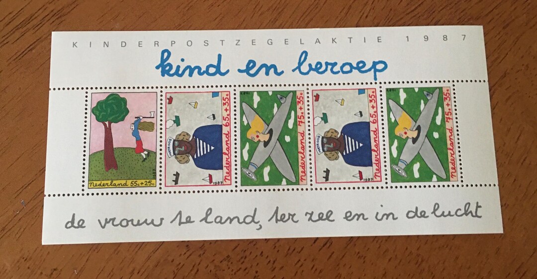 Antique Stamp Collection - 1987 Nederland Kinderpost Zegelaktie Stamps ...