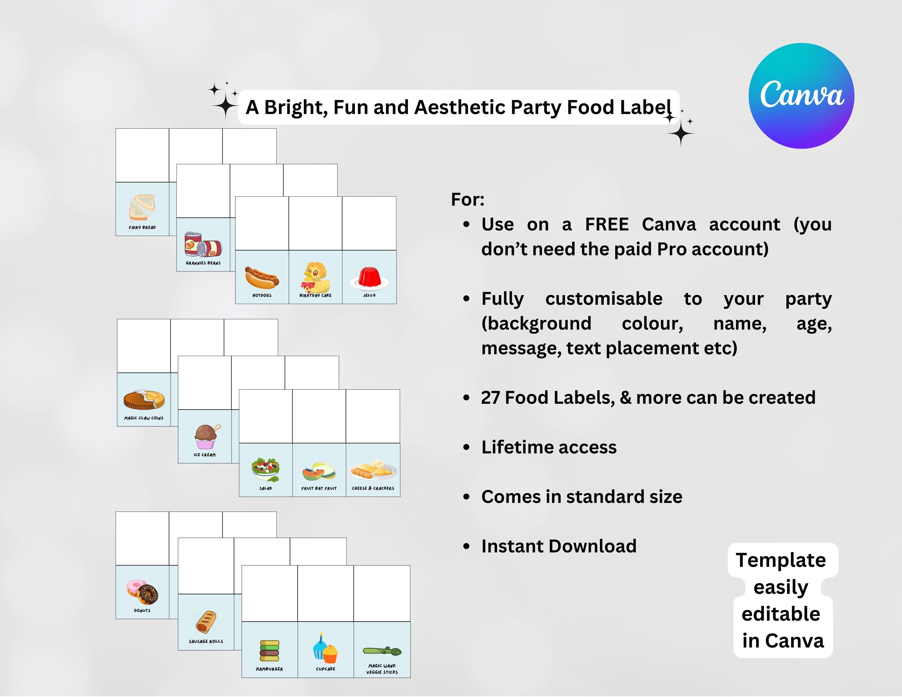 27 Bluey Themed Birthday Food Label Kids Party - Instant Download ...
