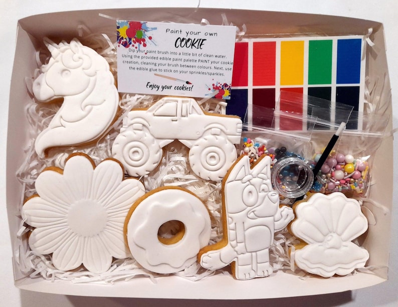 Custom Paint Your Own Cookies for Parties, Easter, Christmas, Hens ...