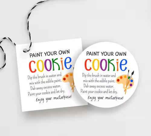 Custom Paint Your Own Cookies for Parties, Easter, Christmas, Hens ...