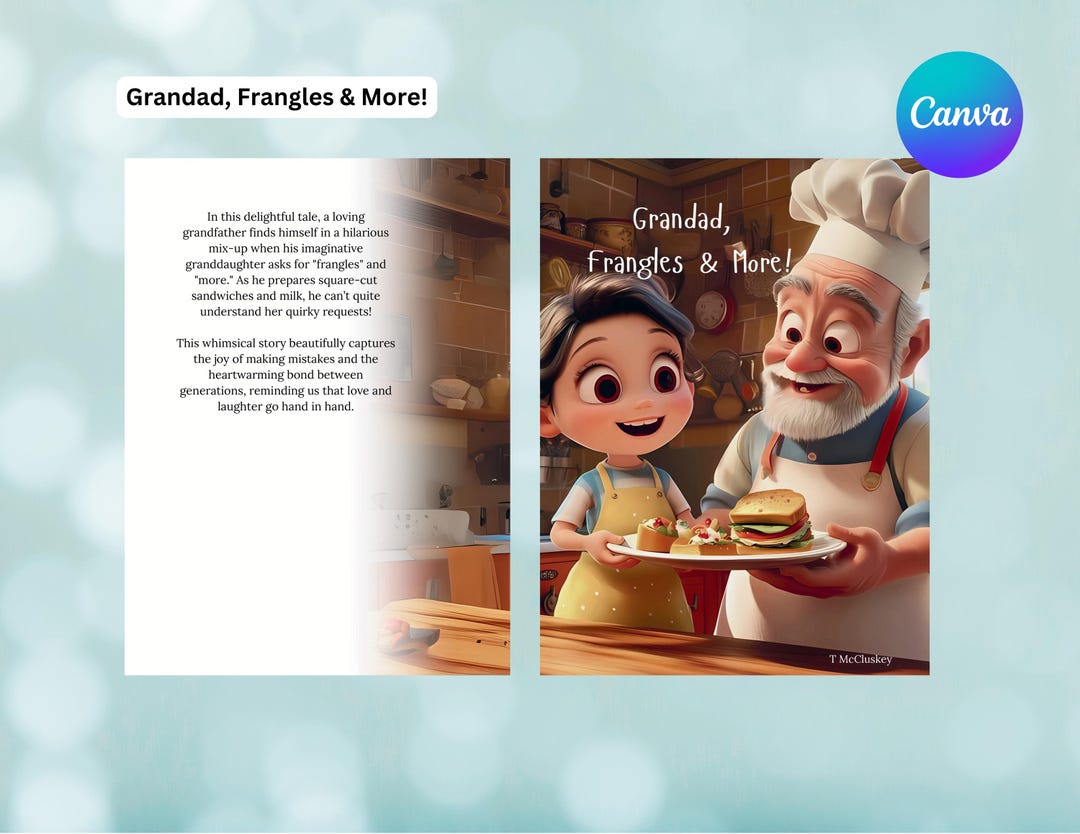 Grandad, Frangles & More!, Kids Book - Etsy