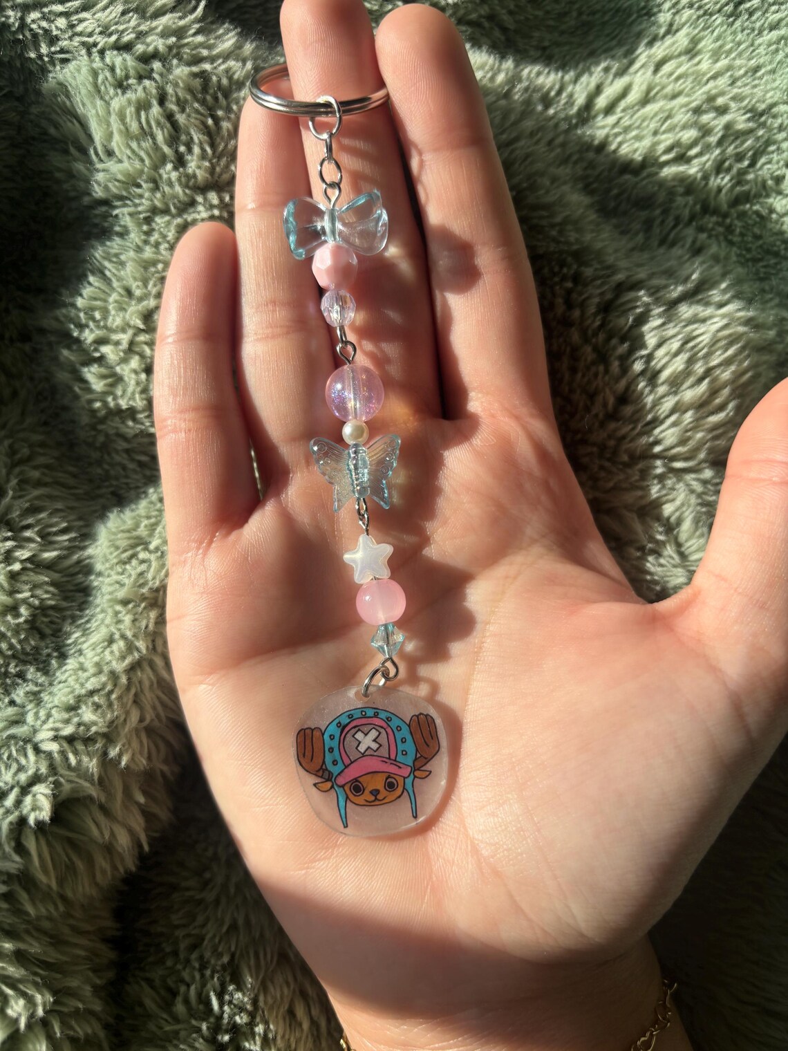 Tony Chopper Charm Keychain - Etsy