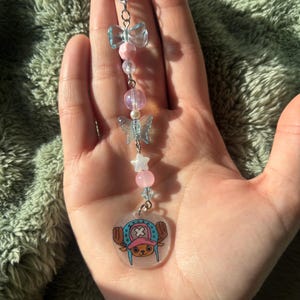 Tony Chopper Charm Keychain - Etsy