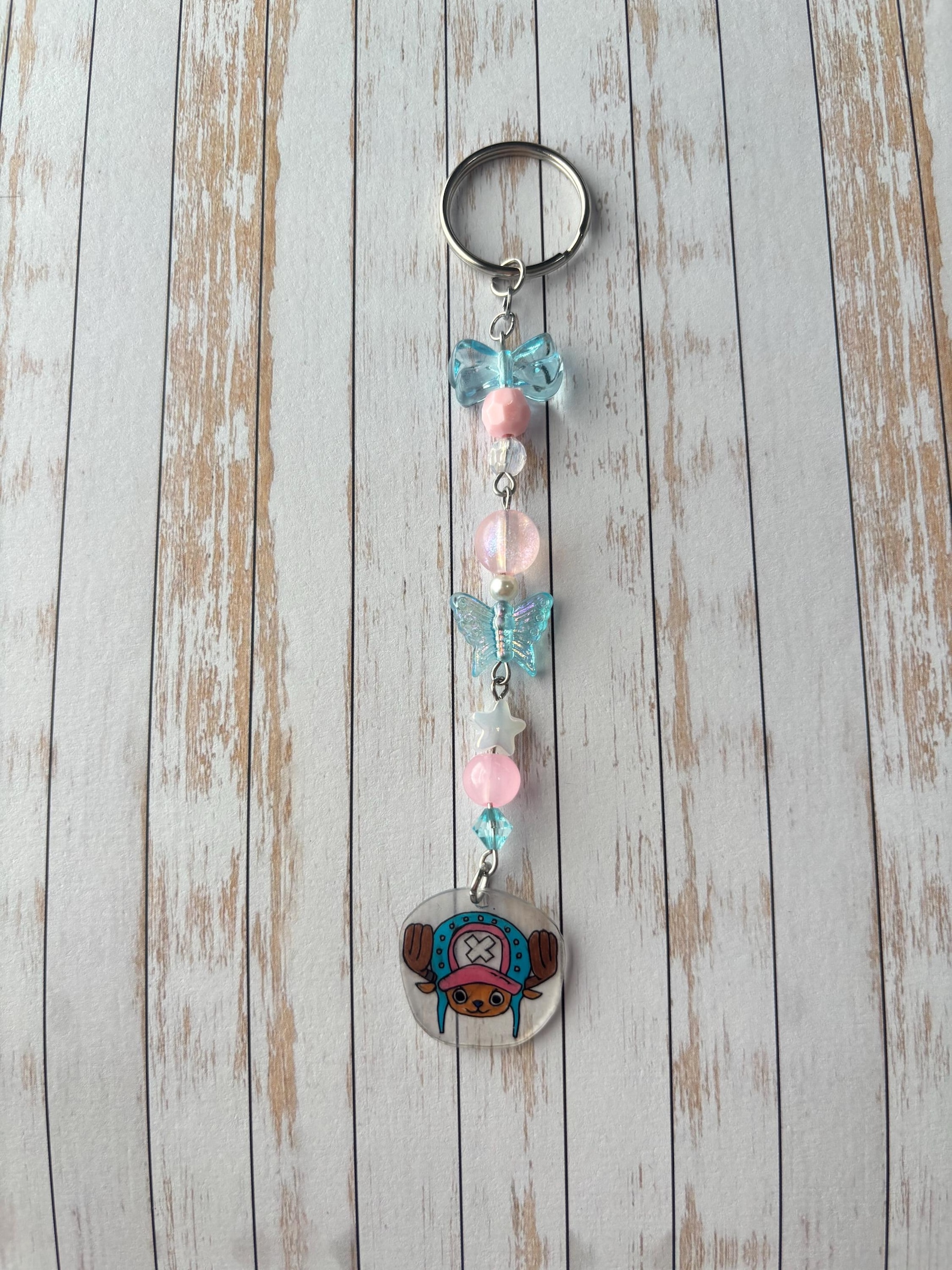 Tony Chopper Charm Keychain - Etsy
