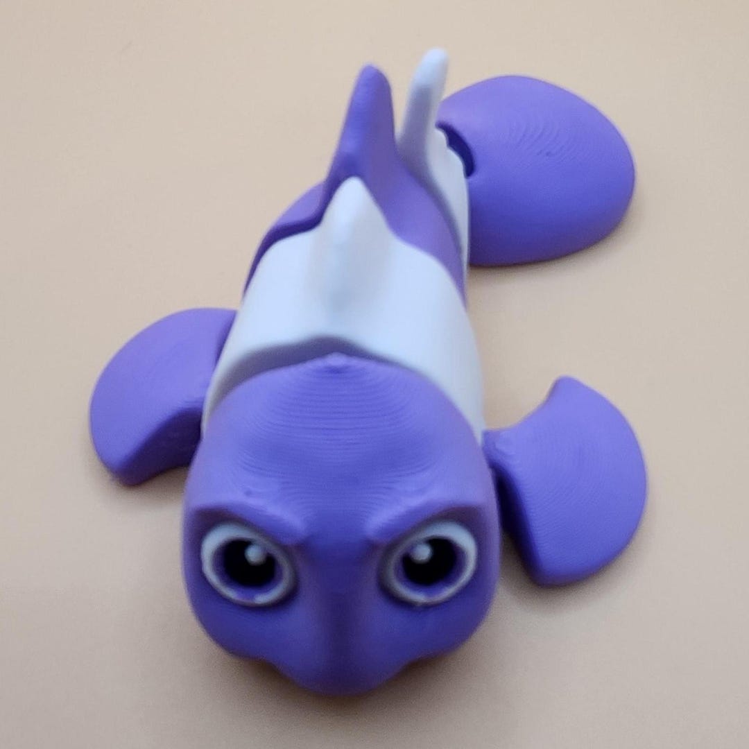 Fidget Clown Fish Sensory Articulated Animal Unique for Whimsical ...