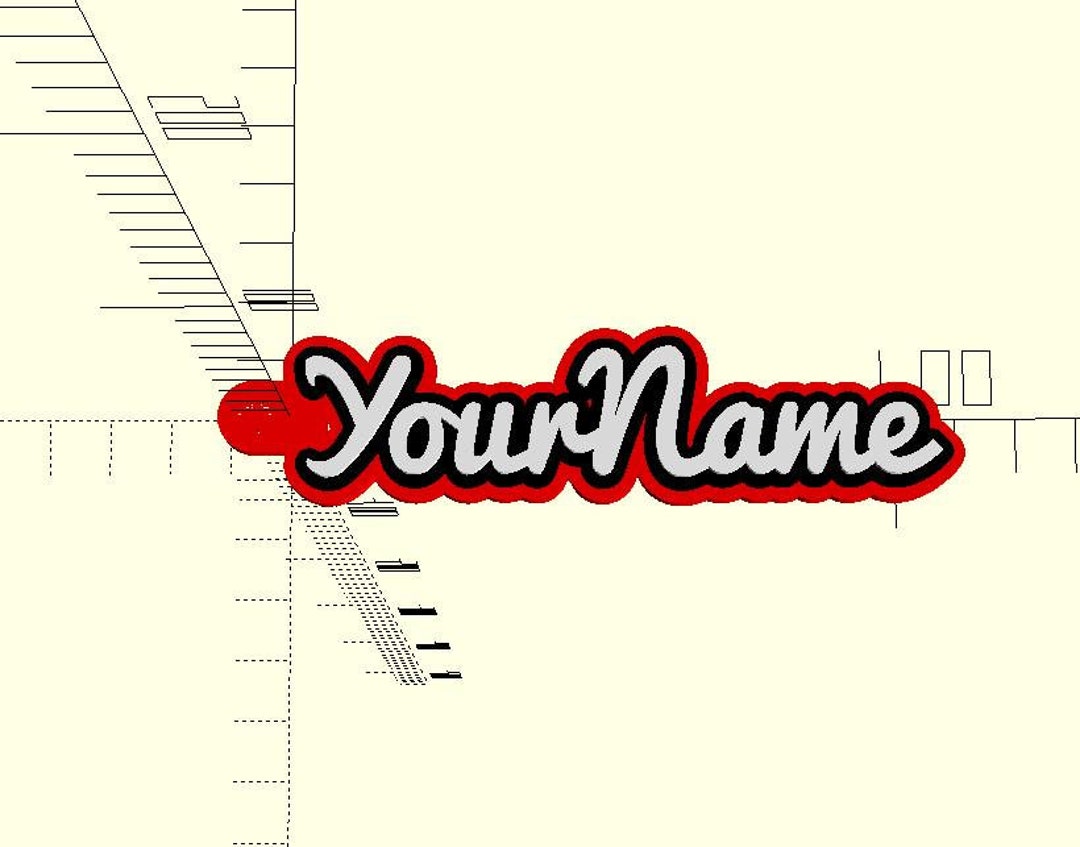 3d Printed Name Customisable Keychain Custom Keyring for Gift Custom ...