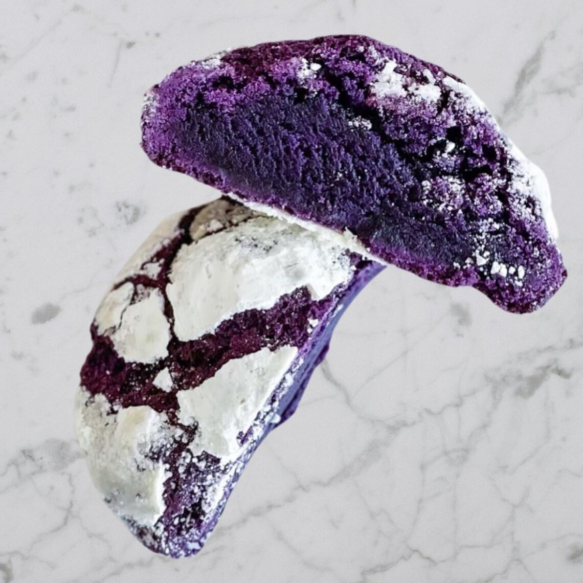 Ube Crinkle Cookie Recipe | Giant | Gooey | Thick | NY Style Cookies ...