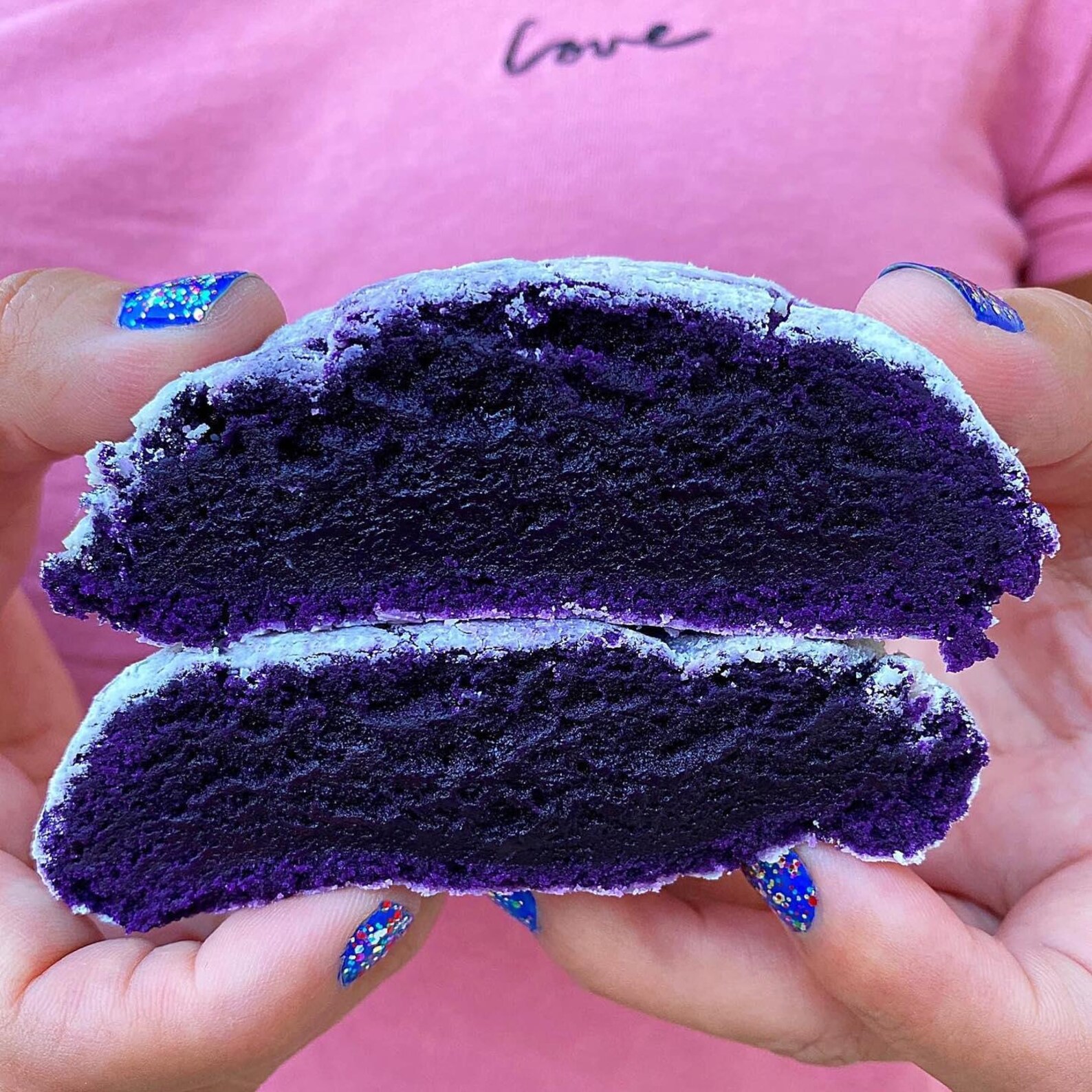 Ube Crinkle Cookie Recipe | Giant | Gooey | Thick | NY Style Cookies ...