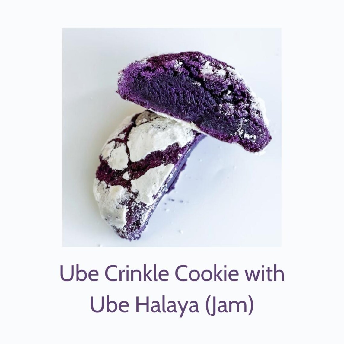 Ube Crinkle Cookie Recipe | Giant | Gooey | Thick | NY Style Cookies ...