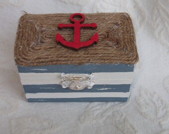 Beachy Coastal Nautical Shabby Chic Rustic Wedding Ring Box | Etsy