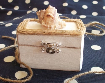Beachy Coastal Nautical Shabby Chic Rustic Wedding Ring Box - Etsy
