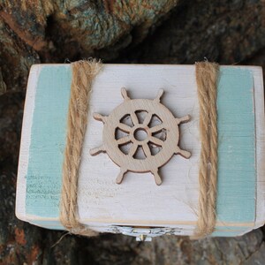Beachy Coastal Nautical Shabby Chic Rustic Wedding Ring Box | Etsy