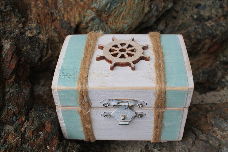 Beachy Coastal Nautical Shabby Chic Rustic Wedding Ring Box | Etsy