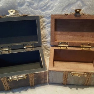 Beachy Coastal Nautical Shabby Chic Rustic Wedding Ring Box Gift Box ...