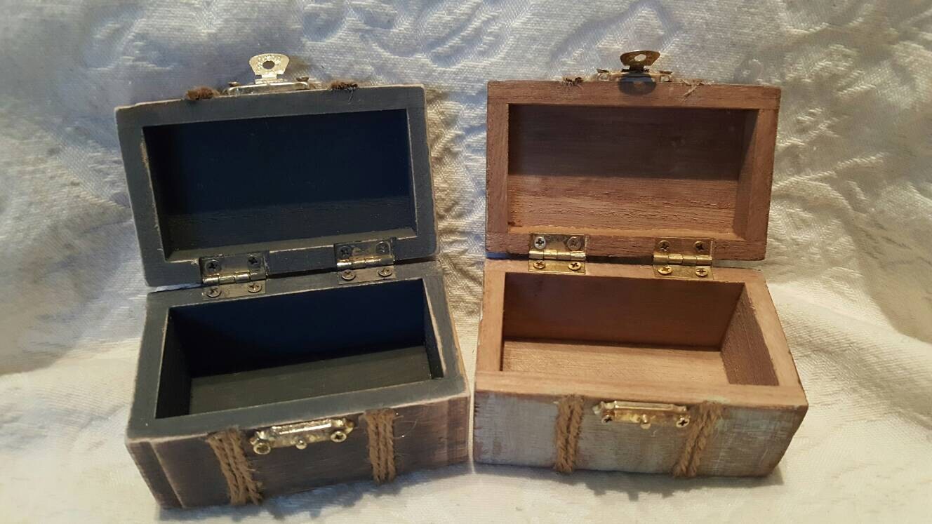 Beachy Coastal Nautical Shabby Chic Rustic Wedding Ring Box - Etsy