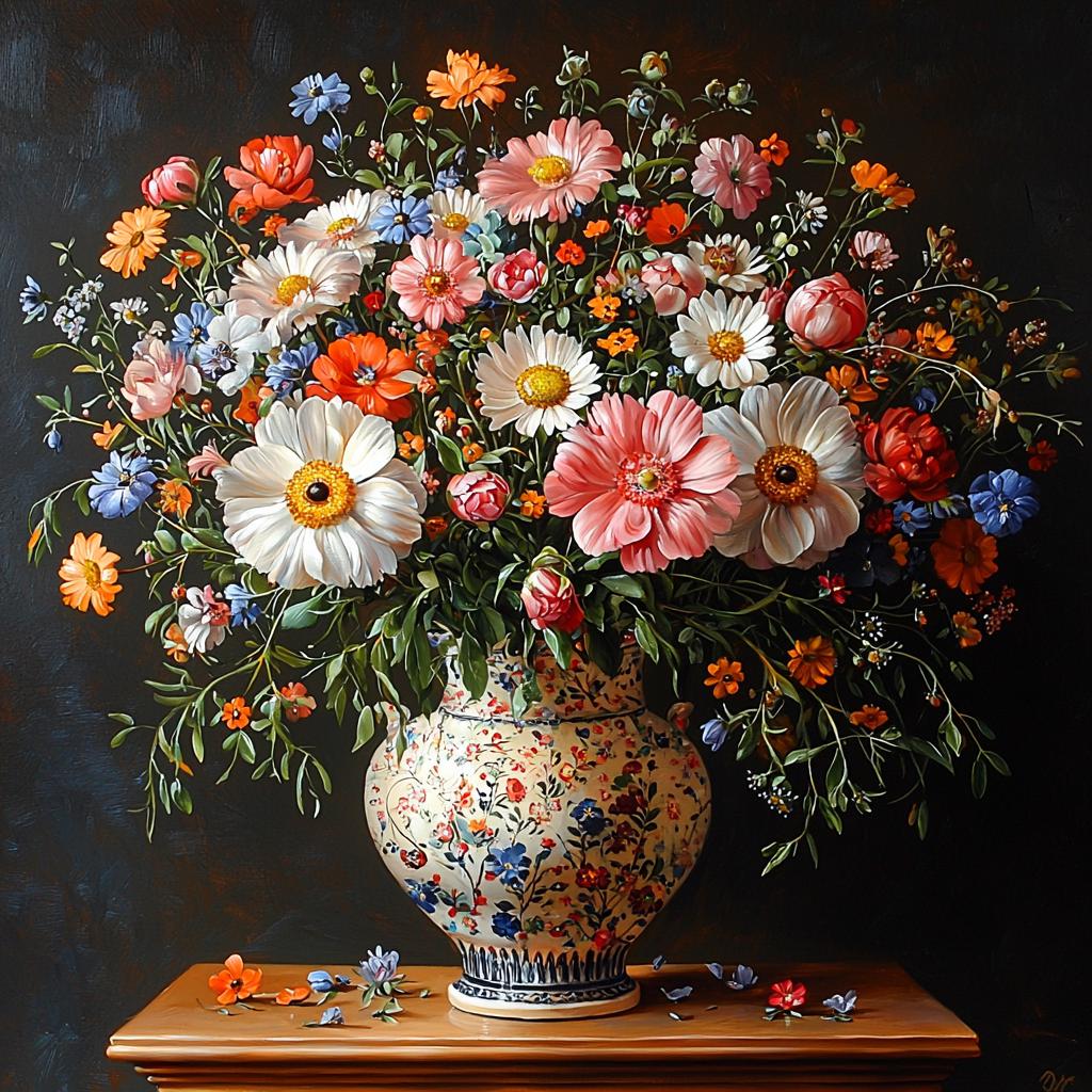 24 Floral Bouquet Clipart, Watercolor Flowers Digital Download, Hand ...