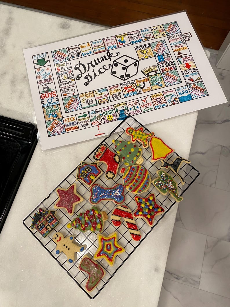 Drunk Dice. Party Drinking Board Game! - Etsy