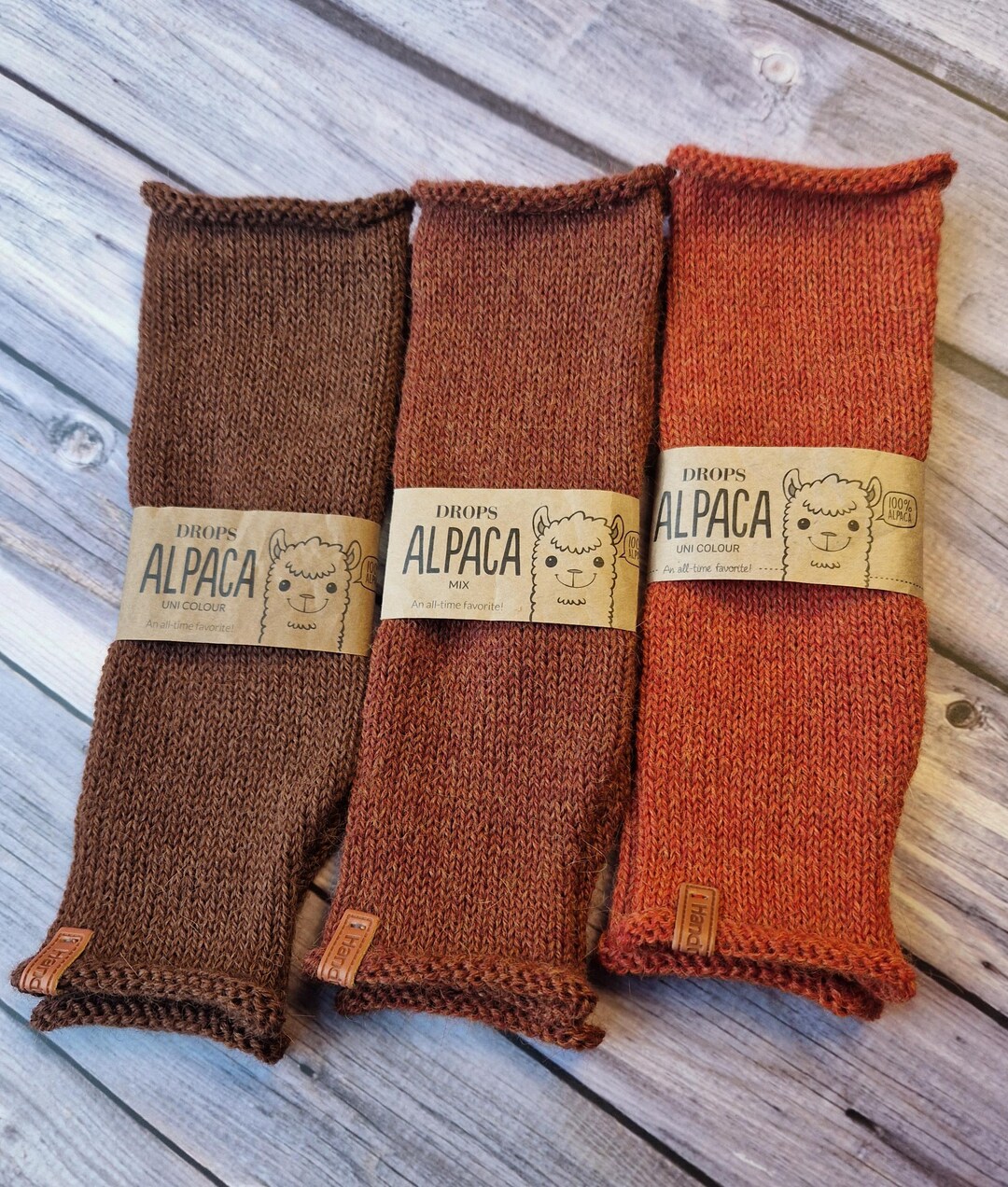 Alpaca Arm Warmers With Thumb Holes, Available in Three Sizes for Women ...