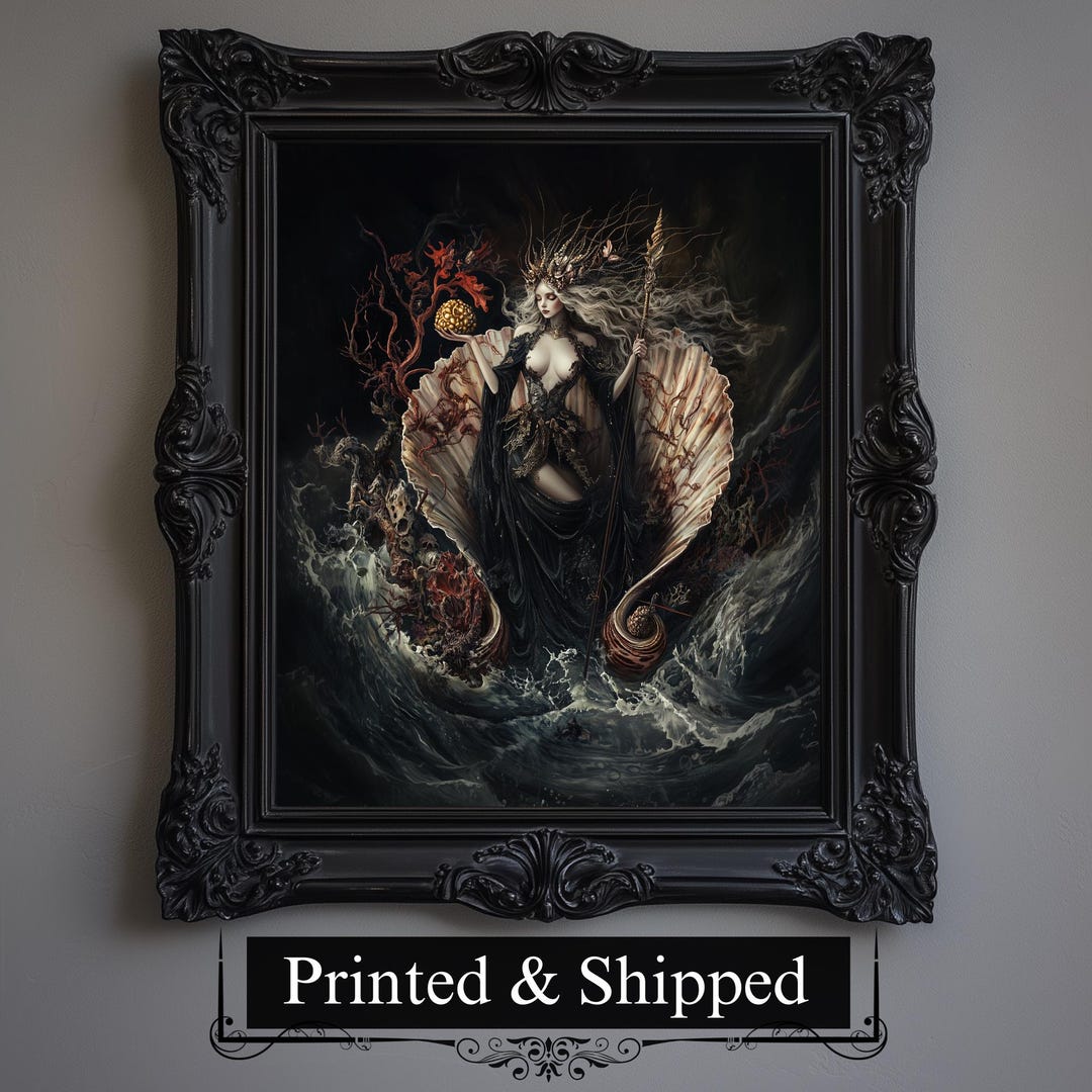 Goddess Venus | the Birth of Venus Art Print, Antique Oil Painting ...