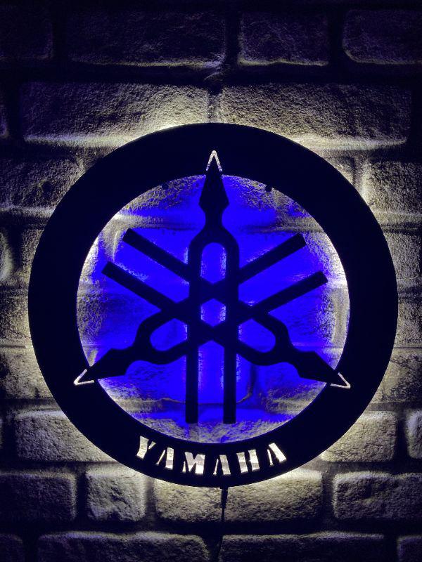 Yamaha Motorcycles LED Silhouette Sign Eye-catching Wall Decor for ...