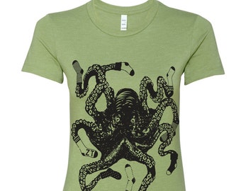 Womens octopus shirt | Etsy