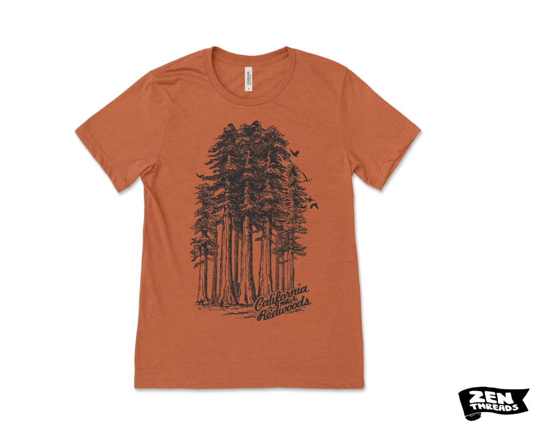 California Redwoods National Park T-shirt: Unisex Bella Canvas Hiking ...