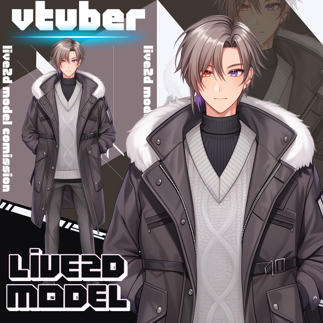 Custom Vtuber | Vtuber Male | Vtuber Commission | Vtuber Assets ...