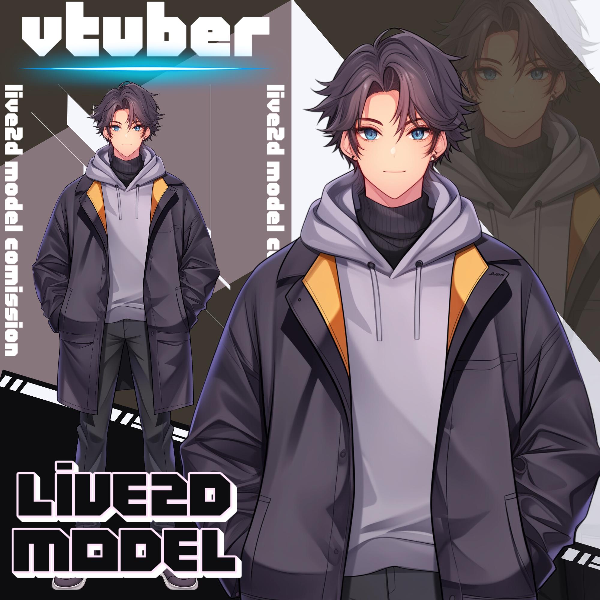 Custom Male Vtuber | Vtuber Male | Vtuber Commission | Vtuber Assets ...