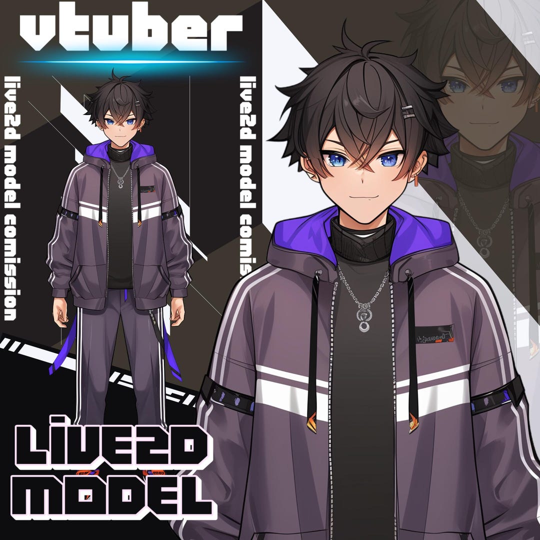 Custom Male Vtuber | Vtuber Male | Vtuber Commission | Vtuber Assets ...