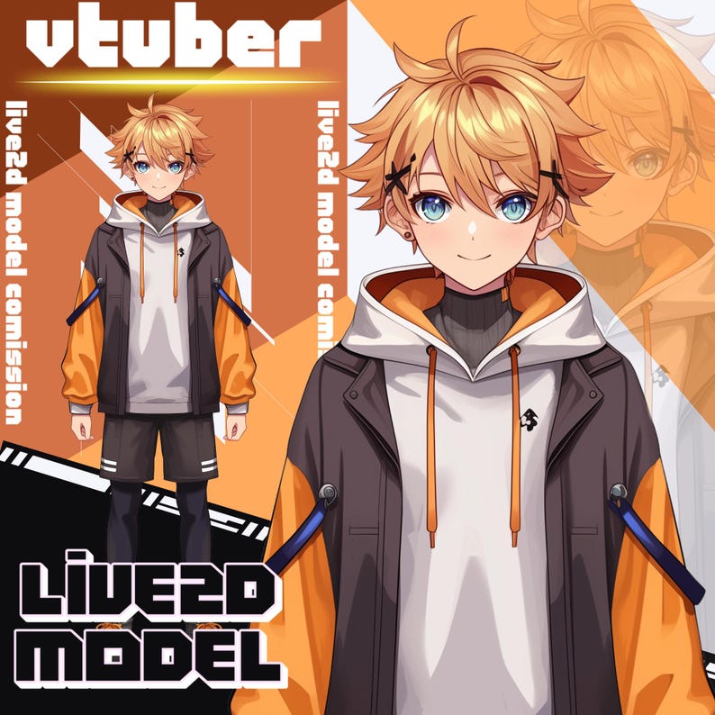 Custom Male Vtuber | Vtuber Male | Vtuber Commission | Vtuber Assets ...