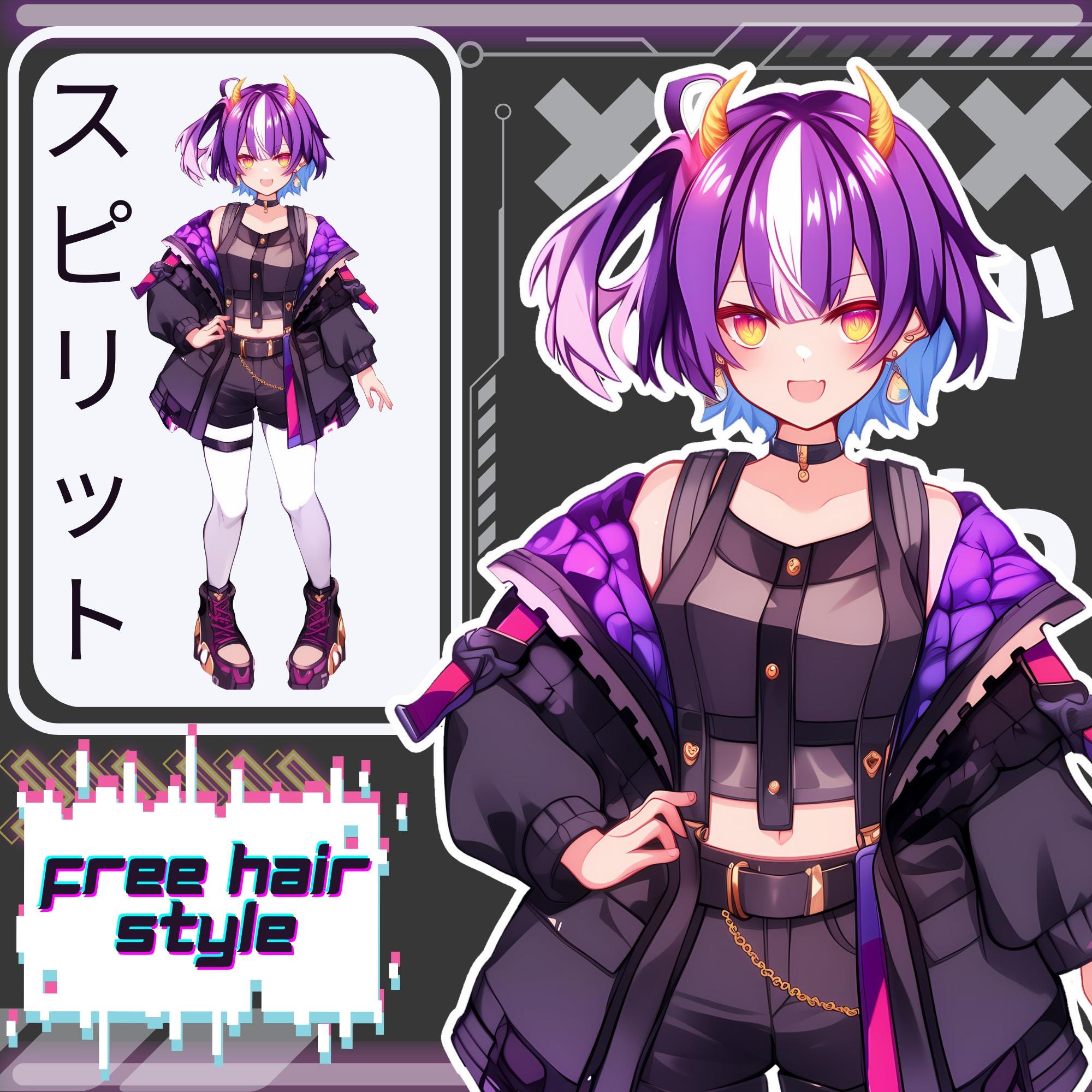 Custom Live2d Vtuber Commission Vtuber Assets Anime Pngtuber Live2d ...