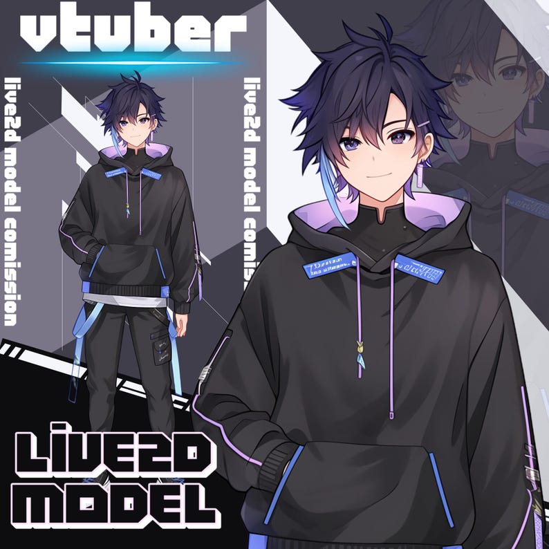 Custom Male Vtuber | Vtuber Male | Vtuber Commission | Vtuber Assets ...