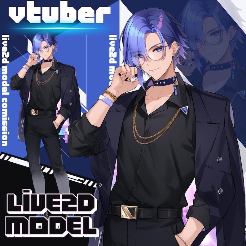 Custom Male Vtuber | Vtuber Male | Vtuber Commission | Vtuber Assets ...