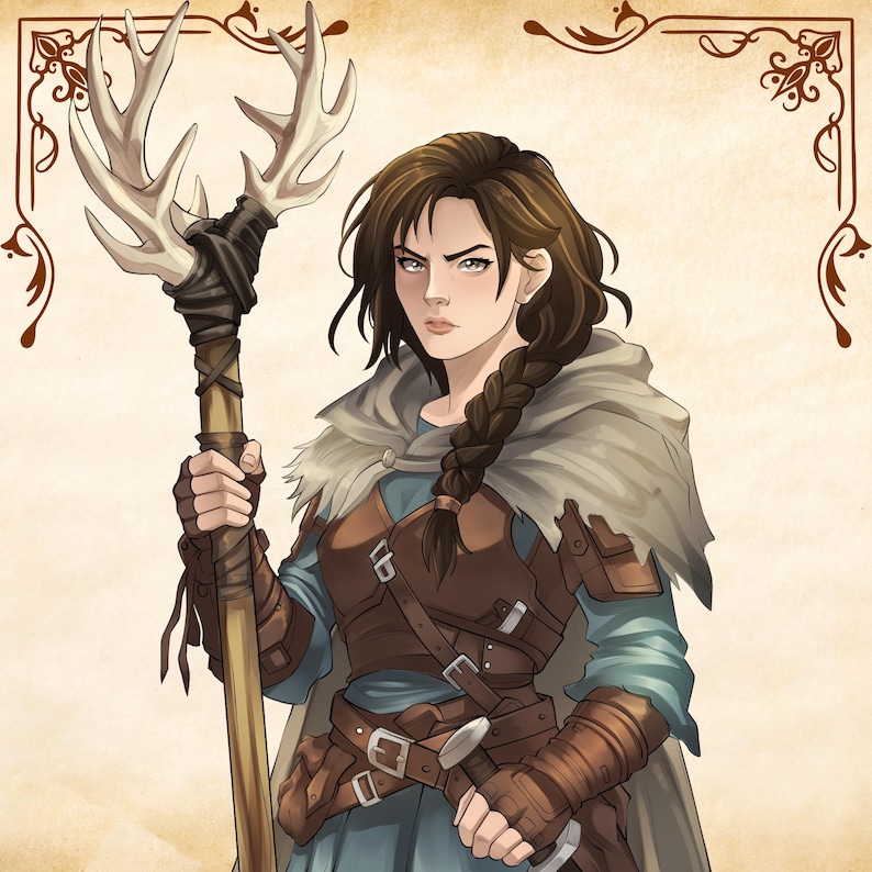 Custom DND Character Commission | Fantasy RPG Illustration - Etsy