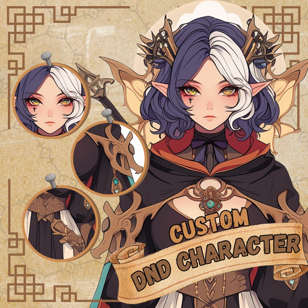 Custom DND Vtuber Model for Commercial Use | Live2d Vtuber | Anime ...