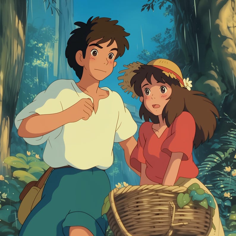 Custom Ghibli Style Portraits, Family Ghibli Portraits, Turn You Into a ...