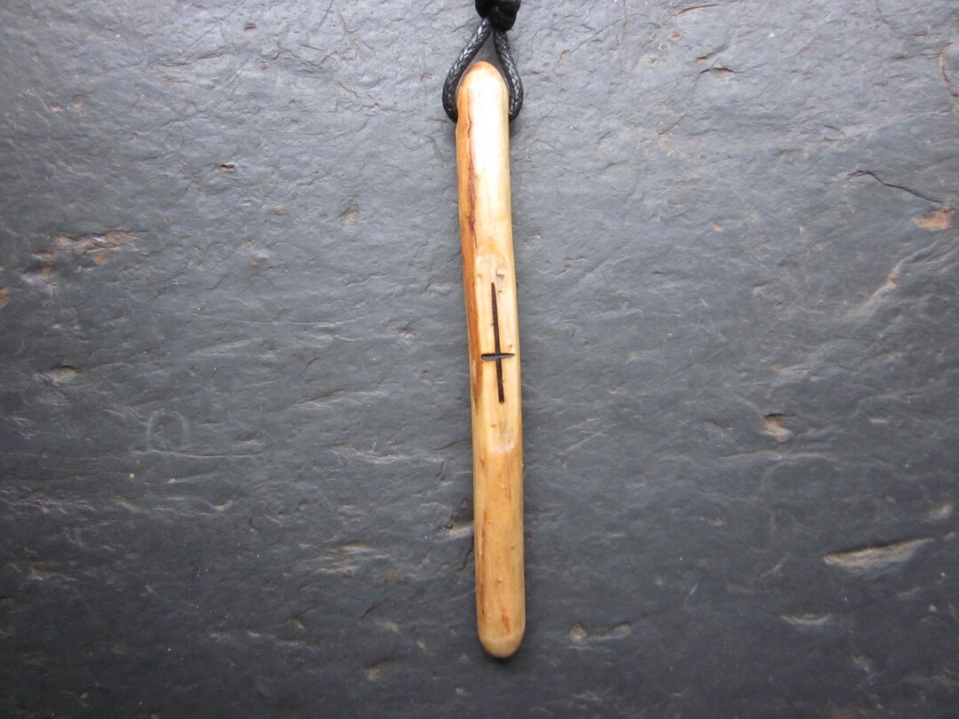 Natural Wood Ogham Wand Pendant - Pine/ailm - Excellent for Healing. - Etsy