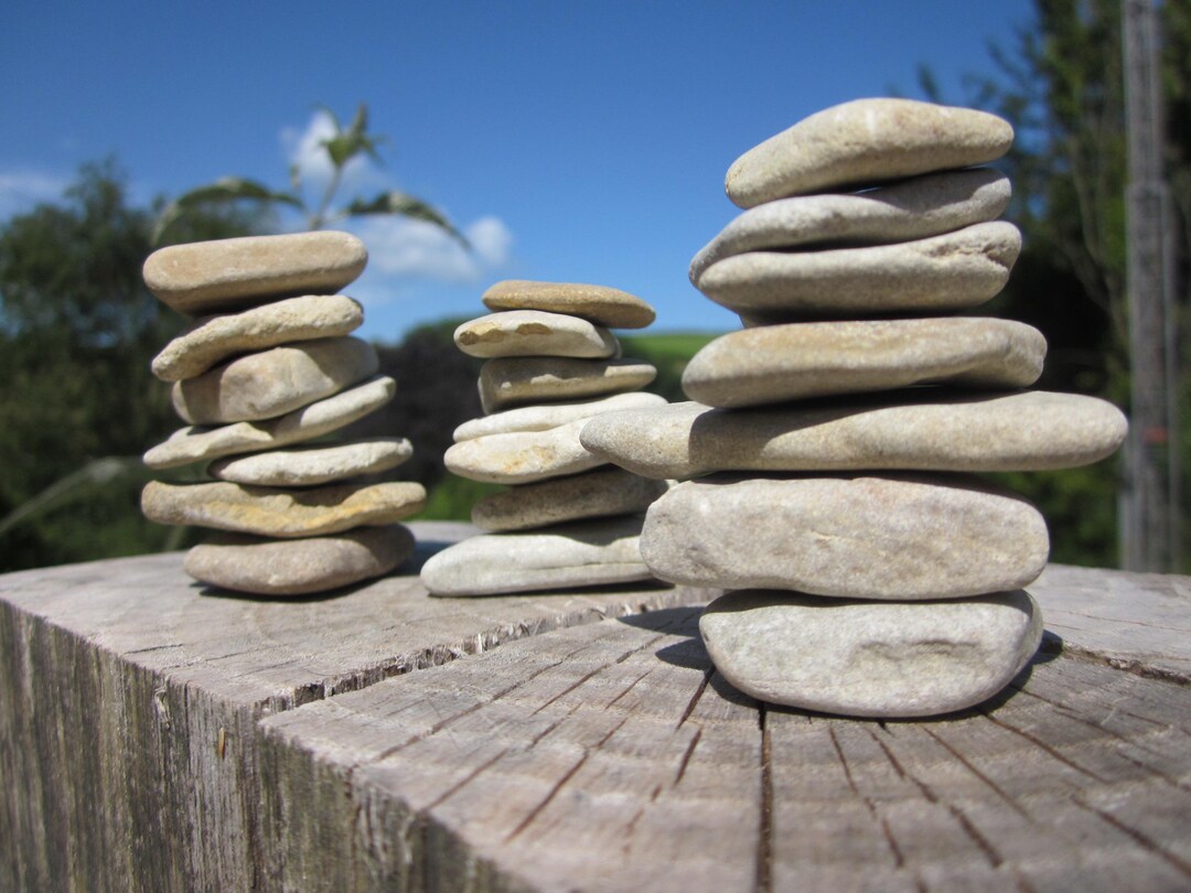 Unique Stacking Stones - Set of Seven - Mindfulness, Meditation - With ...