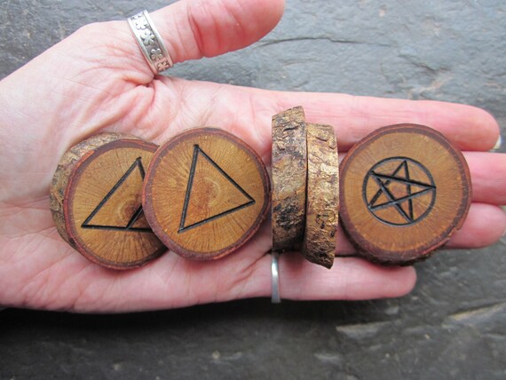 Unique Natural Wood Element Symbols English Oak Portable | Etsy