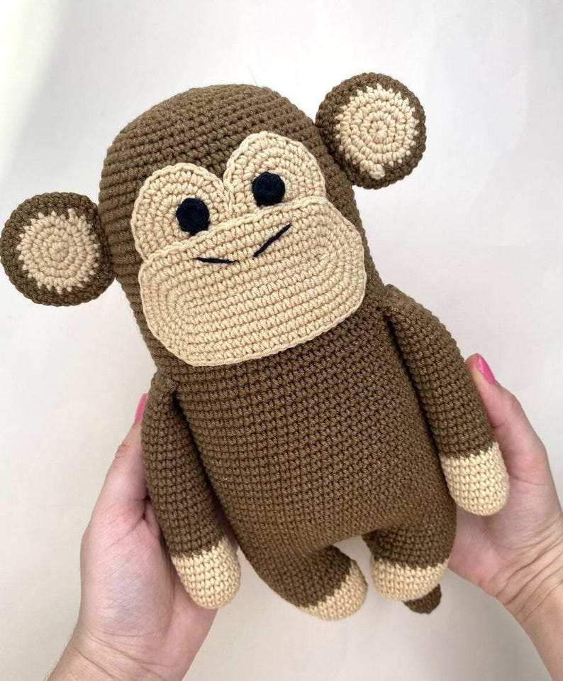 Monkey Crochet Pattern, Monkey Amigurumi, Easy Crochet Animals - Etsy