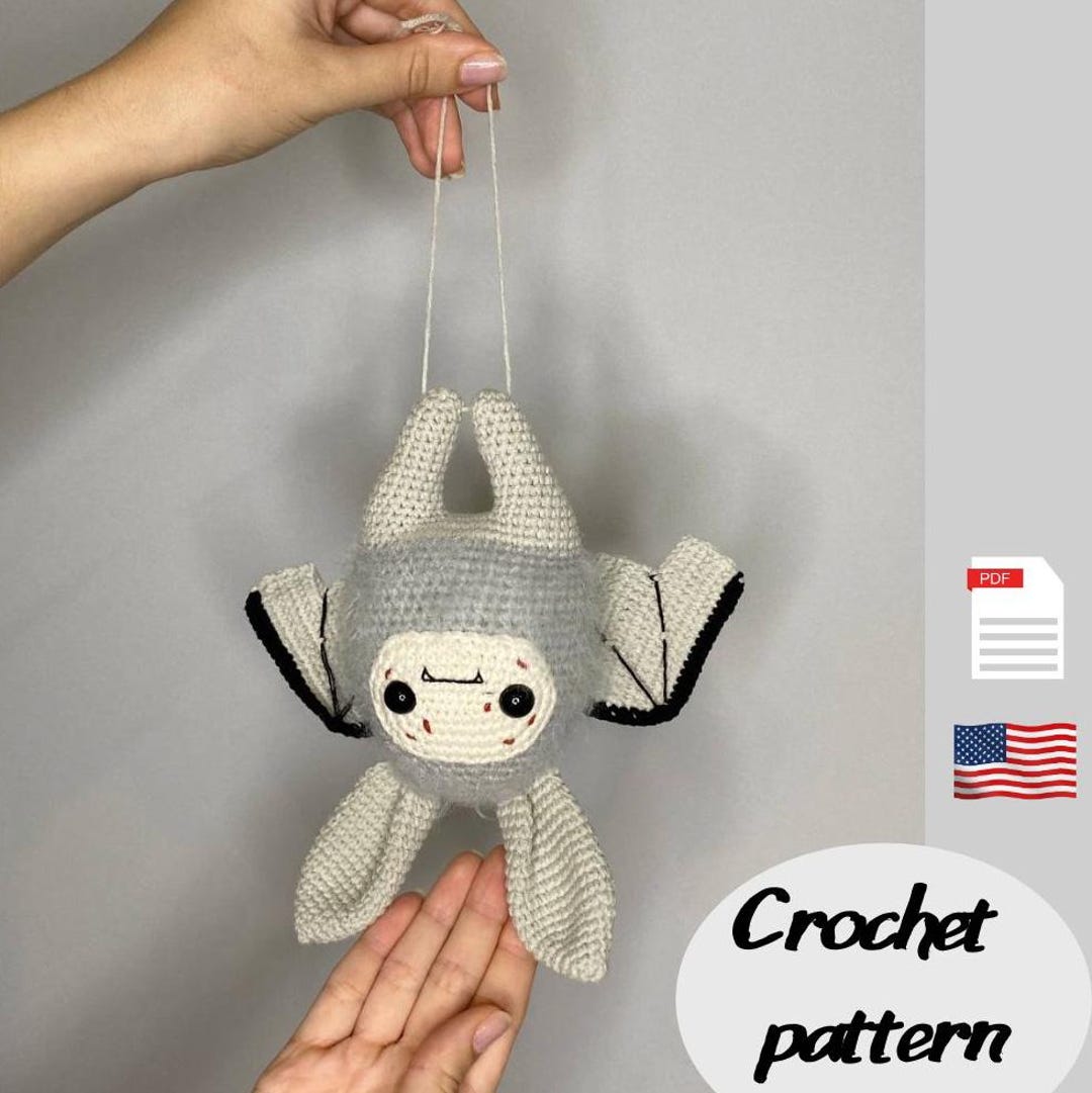 Halloween Crochet Pattern, Bat Crochet Pattern, Crochet Ornament ...