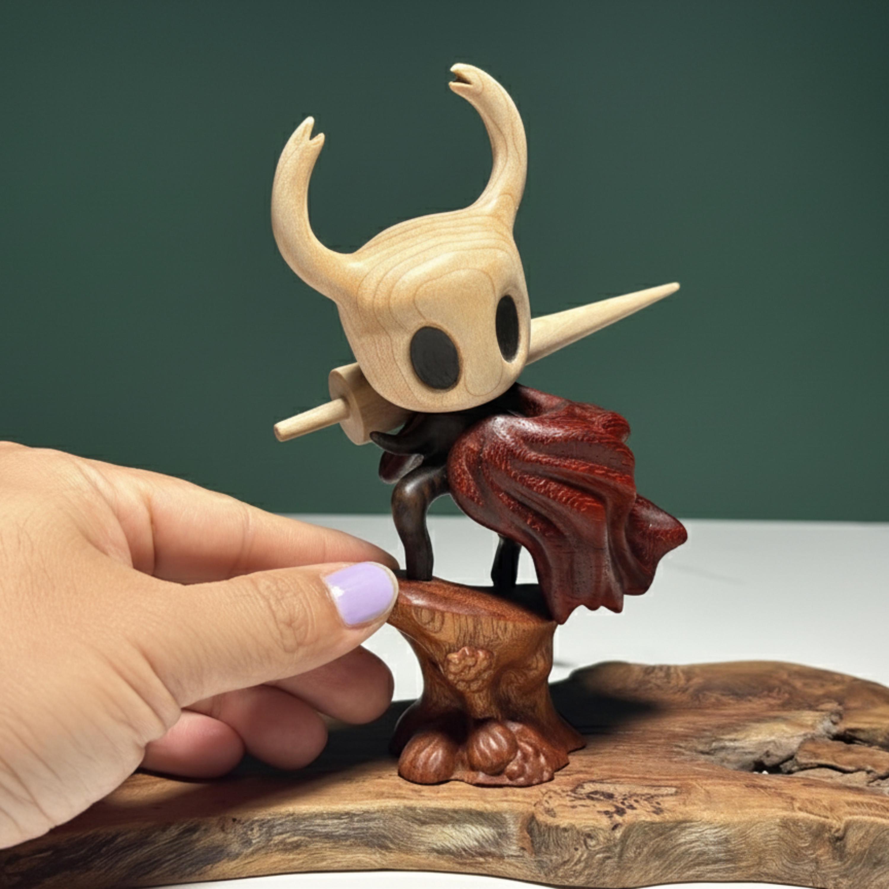 Hollow Knight Walnut Wood Figurine • Magnetic Gamer Sculpture - Etsy