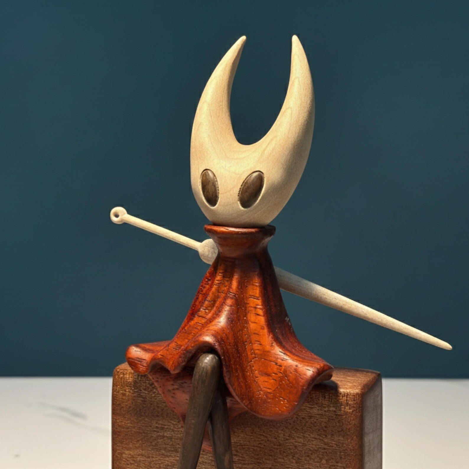 Hollow Knight Walnut Wood Figurine • Magnetic Gamer Sculpture - Etsy