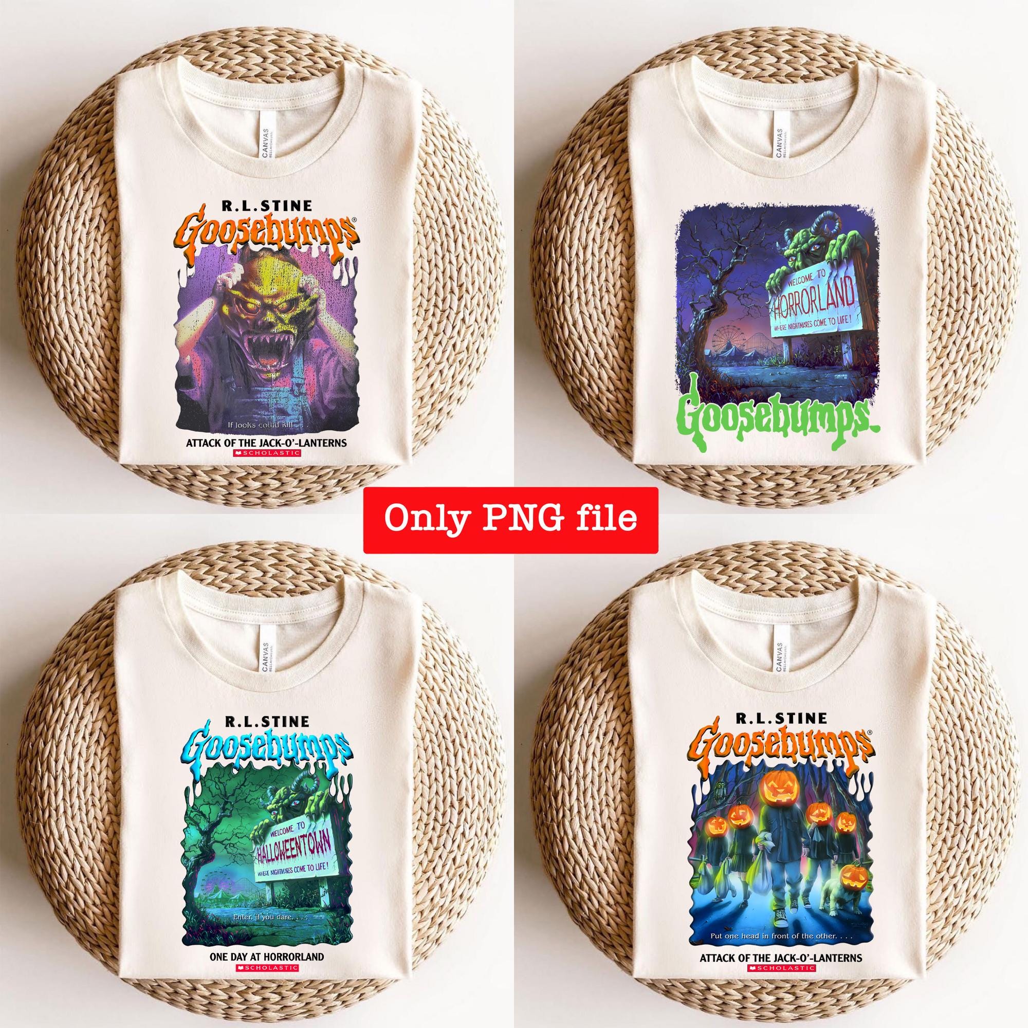 Bundle R.l.stine Goosebumps Halloween Png, Horror Book Png, Bundle ...