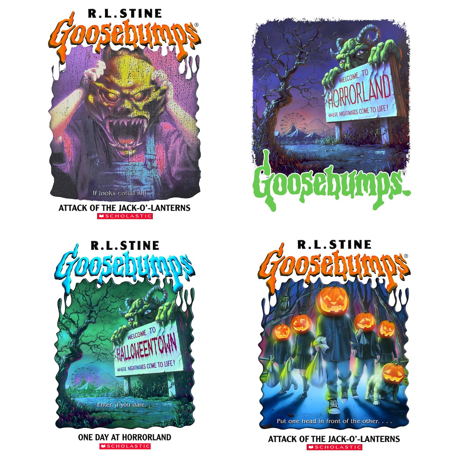 Bundle R.l.stine Goosebumps Halloween Png, Horror Book Png, Bundle ...