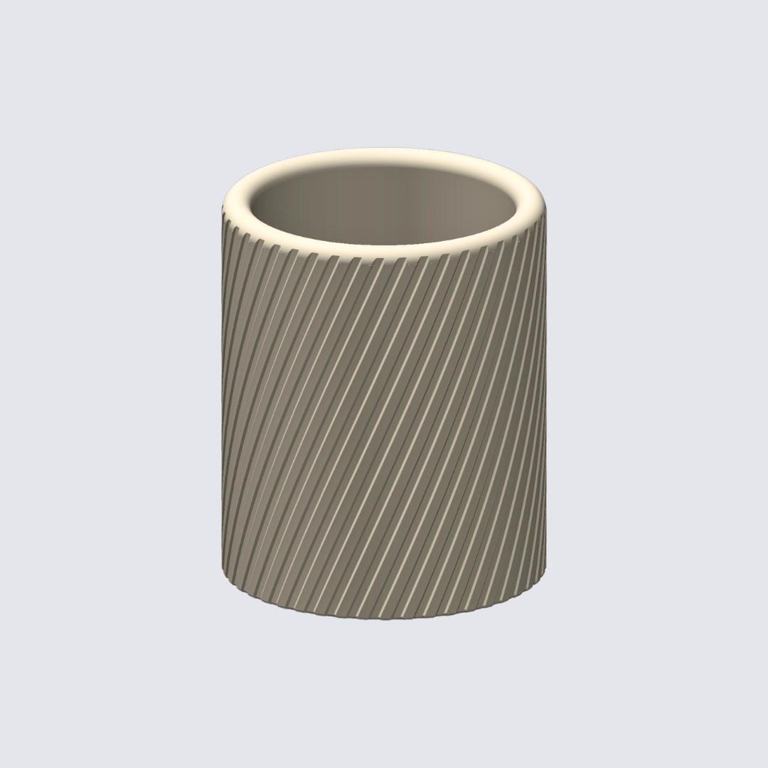 Stylish Pen Holder 3D Print STL File - Modern Design for 3D Printing ...