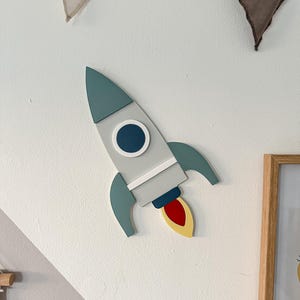 Rocket Wall Decoration, Space Bedroom Decor, Handmade Decor, Wall Decor ...